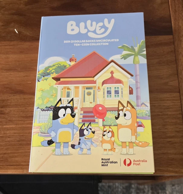 2024 BLUEY 10-COIN Tube Set Folder And Coins As Pictured $65.87 ...
