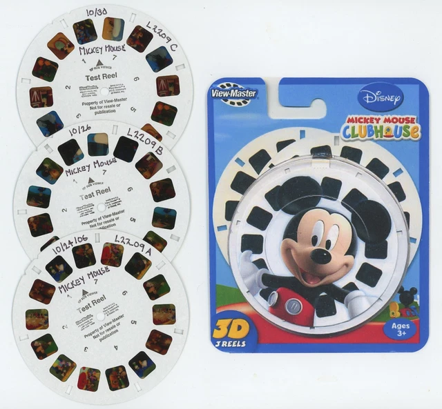 MICKEY MOUSE CLUBHOUSE View-Master 3 TEST Reels and Copy of Covers £24. ...