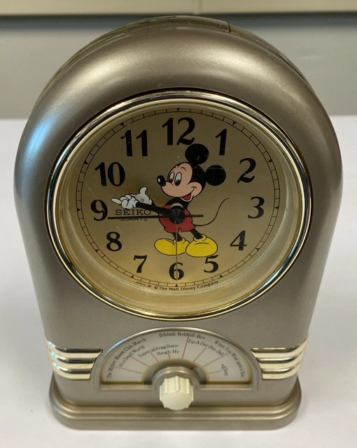 DISNEY SEIKO QUARTZ Mickey Mouse Musical Alarm Clock Sing Along Jukebox Vintage £55.84 - PicClick UK