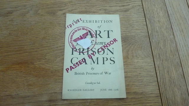 WW2 ORIGINAL CATALOGUE PAMPHLET ART IN ENEMY PRISON CAMPS BY BRITISH ...