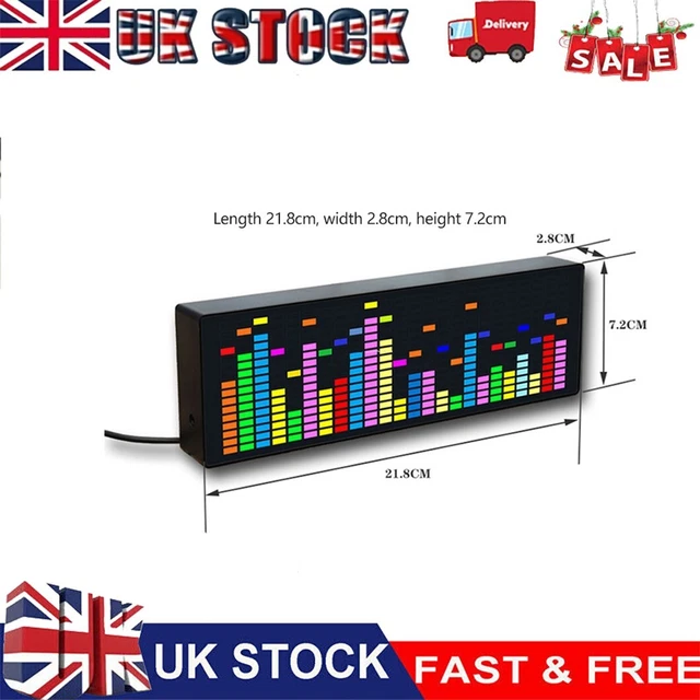 LED MUSIC AUDIO Spectrum Indicator VU-Meter VFD Audio Atmosphere ...