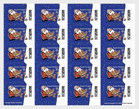 FINLAND CA 2025 christmas GINGERBREAD Parade Santa Claus food bread 20v ...