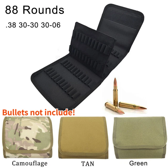 MEN 88 ROUND Ammo Pouch Rifle Bullet Cartridge .410 .357 .38 30-30 9mm ...
