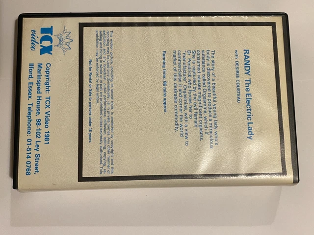RANDEY THE ELECTRIC Lady VHS Video Carton Box Ex Rental Pre Cert TCX £ ...