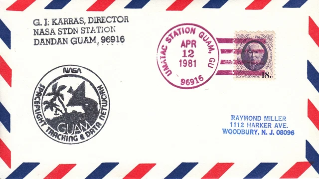 SPACE SHUTTLE STS-1 Tracking NASA STDN Stazione Guam, Umatac 12.04.81 ...