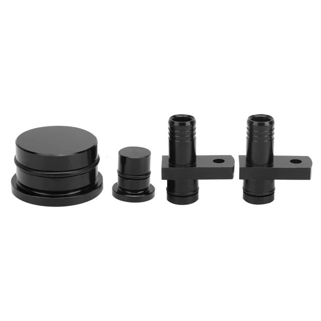 (BLACK) PCV REROUTE Fitting With Reroute Port Plug And Resonator Plug £ ...