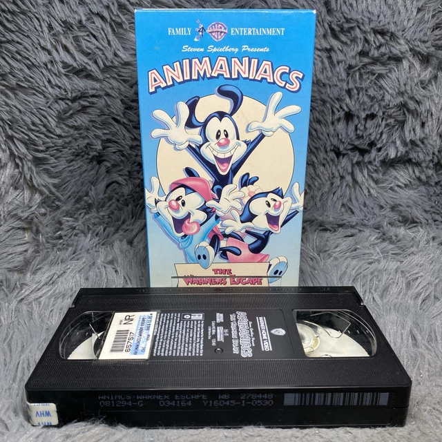 ANIMANIACS THE WARNERS Escape VHS Tape 1994 Steven Spielberg WB Cartoon ...