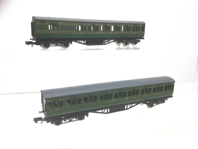 GRAHAM FARISH N Gauge SR Green Suburban/Mainline Coach 7283/2763 £30.00 ...