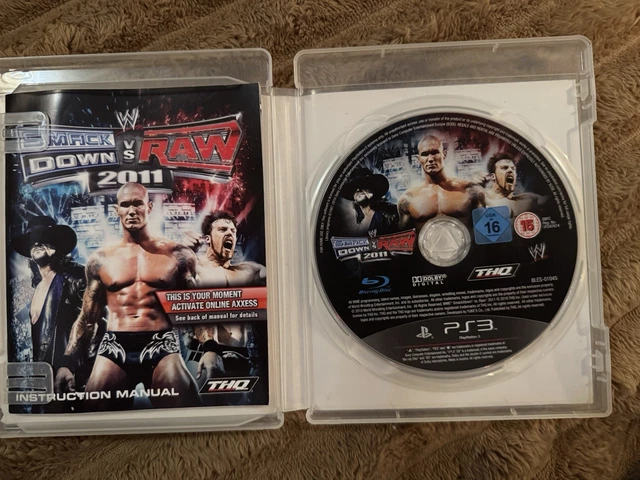 PLAYSTATION 3 PS3 WWE Smack down Vs Raw 2011 With Manual PAL UK Tested ...