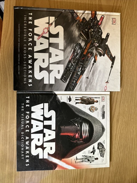 2 STAR WARS The Force Awakens HCs-Visual Dictionary & Incredible Cross ...