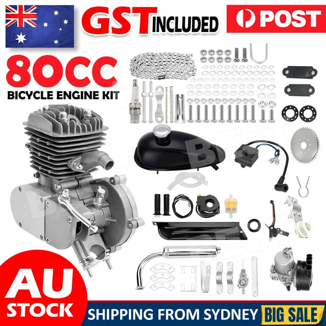 BT-80 80CC MOTOR ENGINE KIT for MOTORISED BICYCLE PUSH BIKE PETROL $158 ...