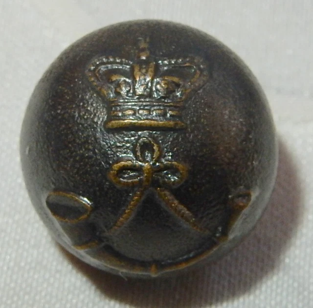 ANTIQUE VICTORIAN RIFLE BRIGADE REGIMENT UNIFORM BALL BUTTON QVC By ...