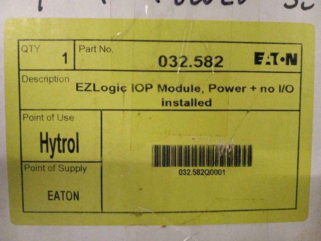 NEW EATON 032.582 EZ-Logic IOP Module HYTROL $94.00 - PicClick