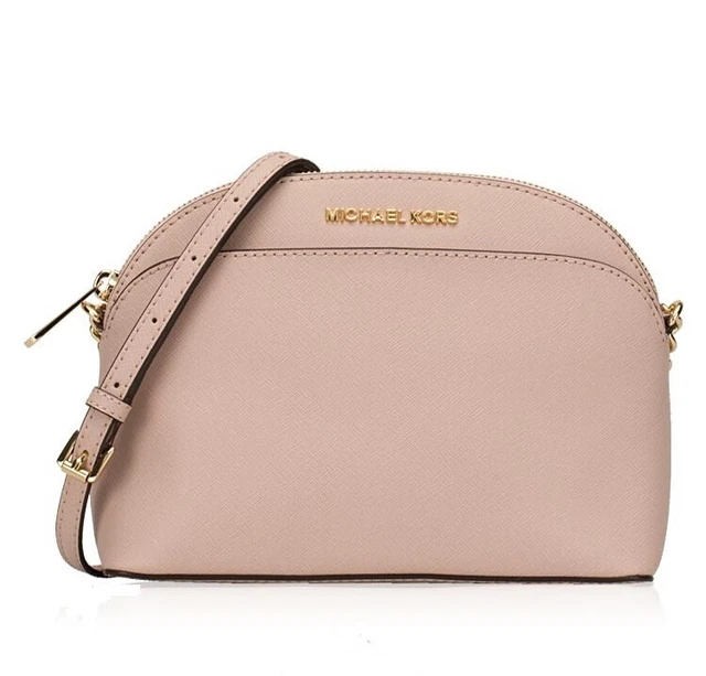 MICHAEL KORS BOLSO Jet Set Viaje Md Dome Crossbody Cuero Ballet Clásico ...