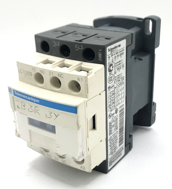 TELEMECANIQUE LC1D09 CONTACTOR 4kW at 400v COIL: 230v 50Hz or 240v 50 ...