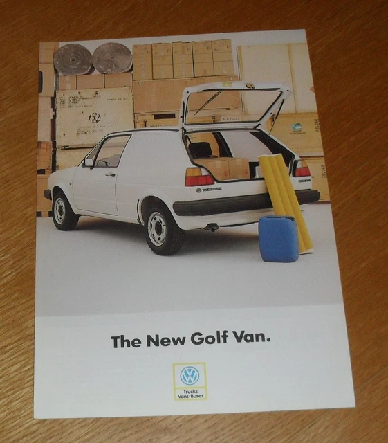VOLKSWAGEN VW GOLF Mk2 Van Brochure 1984-1985 UK Market £19.95 ...