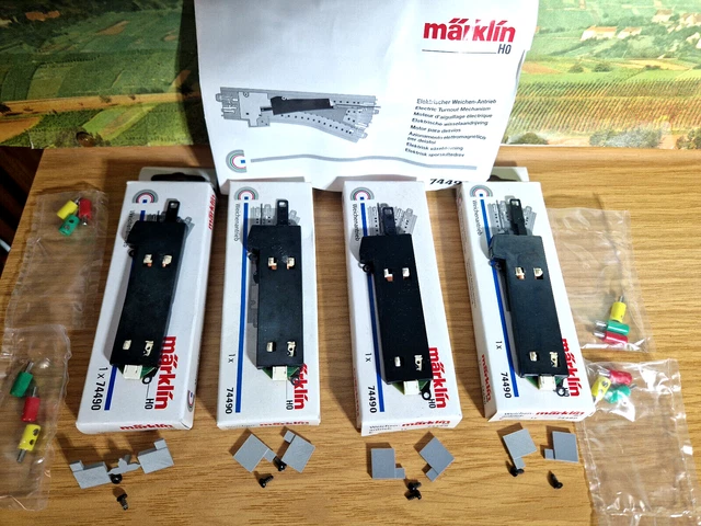 MÄRKLIN 4 MAL 74490 Elektrischer Weichenantrieb C-Gleis mit OKT. EUR 59,00 - PicClick DE
