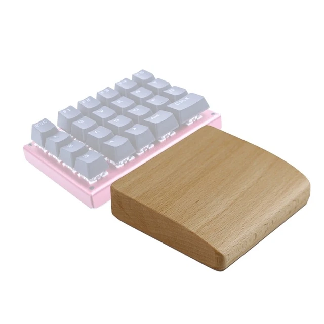 MECHANICAL KEYBOARD HAND Wrist Pad Walnut Wood One-handed Small Wrist ...