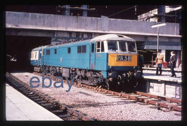 35MM SLIDE - AC Electric Class 86 - E3136 at Birmingham New Street c ...