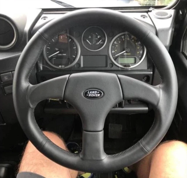 LAND ROVER DEFENDER Steering Wheel Kit Td5 Td4 Puma ! Full Leather New ...