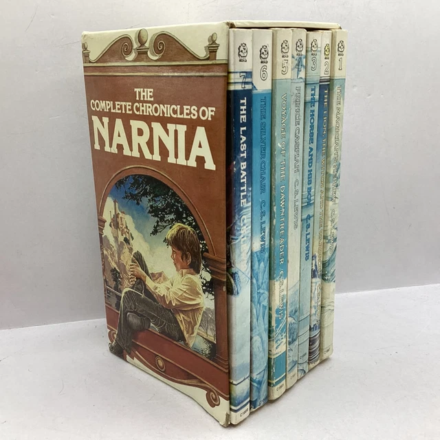 1980’S THE COMPLETE Chronicles of Narnia Fontana Lions Books Box Set ...