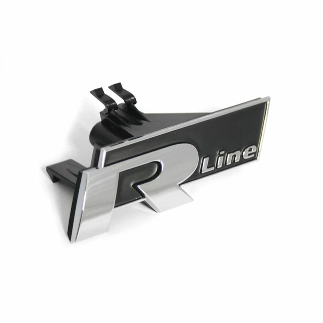 VW TIGUAN R-LINE Lettering Radiator Grille Original Emblem Logo Chrome ...