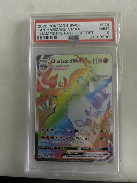 POKEMON CHAMPIONS PATH - Charizard VMAX Secret Rainbow Rare 74 / 73 ...