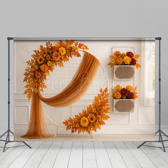 LOFARIS FALL FLOWERS Boho Circle Clean Wedding Backdrop $32.81 ...