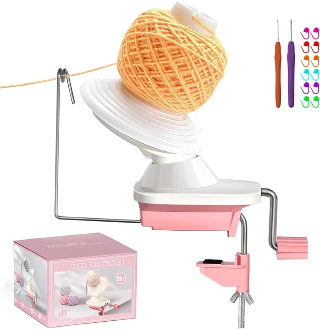 ANTI-SLIP YARN WINDER, Yarn Ball Winder for Crocheting, Efficiently ...