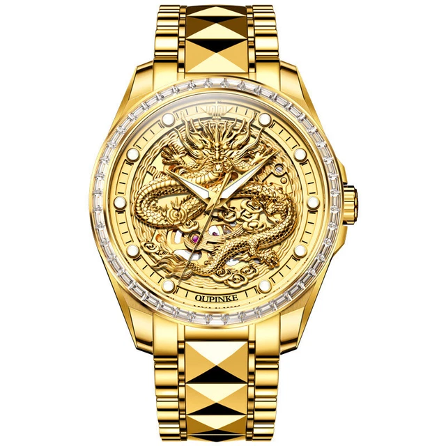 NEW BRAND MEN'S Automatic Mechanical Watch High-End Dragon Watch ...