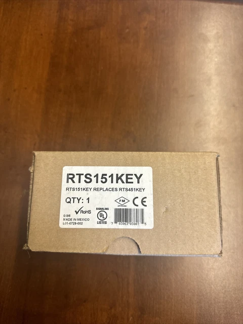 SYSTEM SENSOR RTS151KEY Fire Alarm Remote Test Station Brand New In ...