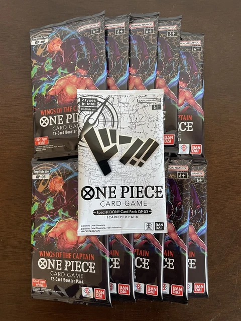 ONE PIECE WINGS Of The Captain OP06 10 boosters packs & 1 pack spécial ...