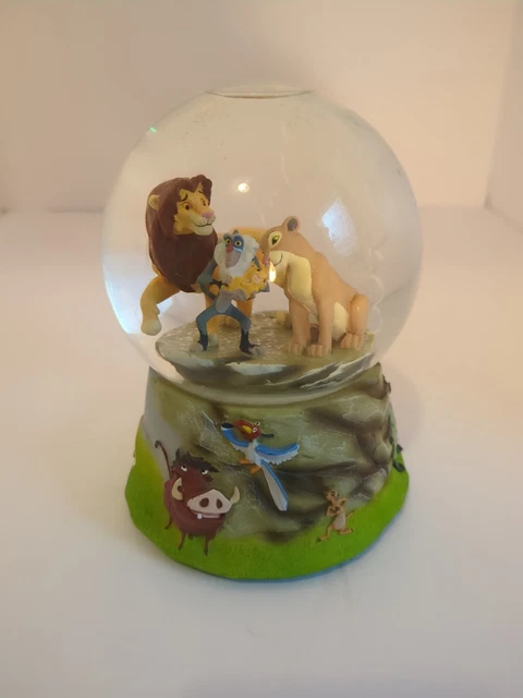 DISNEY THE LION King Pride Rock Circle of Life Snow Globe 1994 (052125 ...