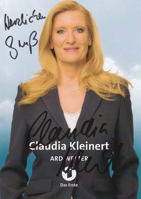 CLAUDIA KLEINERT Autogramm ARD Wetter EUR 1,99 - PicClick DE