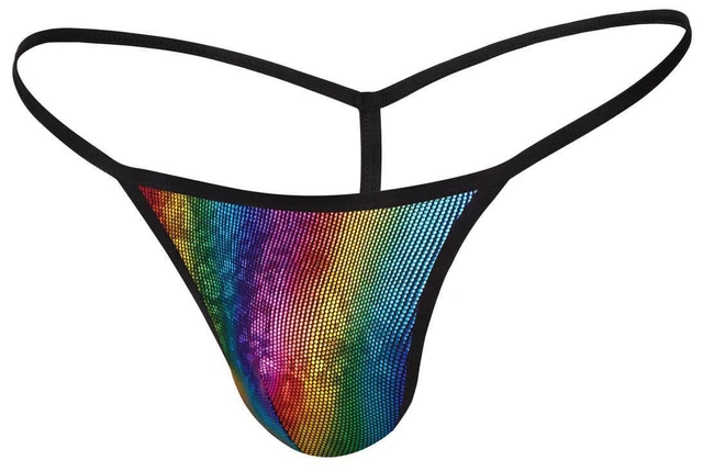 DOREANSE SEXY G-STRING mens thong underwear male slip shiny spots ...