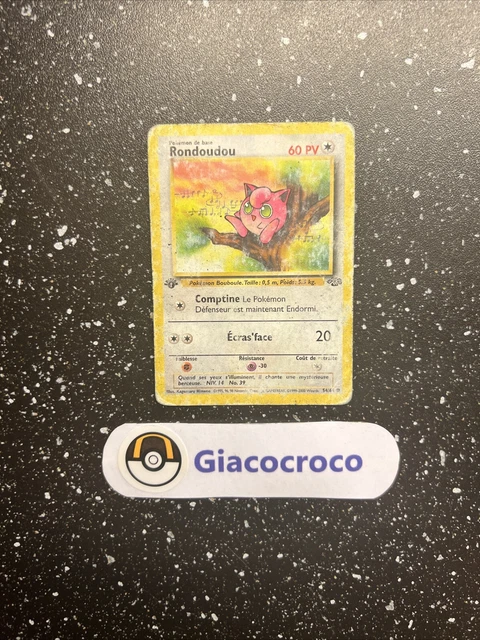 CARTE POKEMON RONDOUDOU 54/64 français vf fr wizard jungle ed1 Edition ...