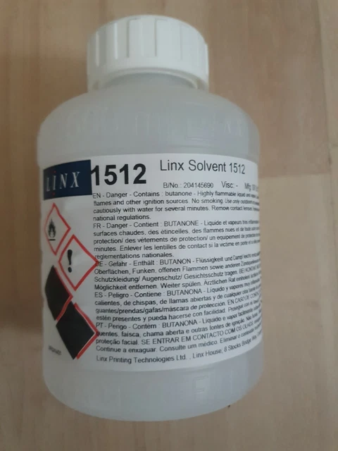 LINX SOLVENT 1512 500ml solvent - Brand New + Free P&P. £12.99 ...