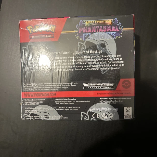 POKEMON PHANTASMAL FLAMES Booster Box 36 Packs - Brand New & Sealed £ ...