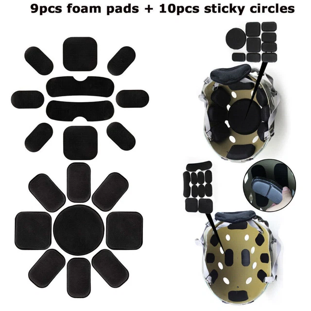 TACTICAL HELMET PADS Universal Foam EVA Padding Kits Set Accessories ...