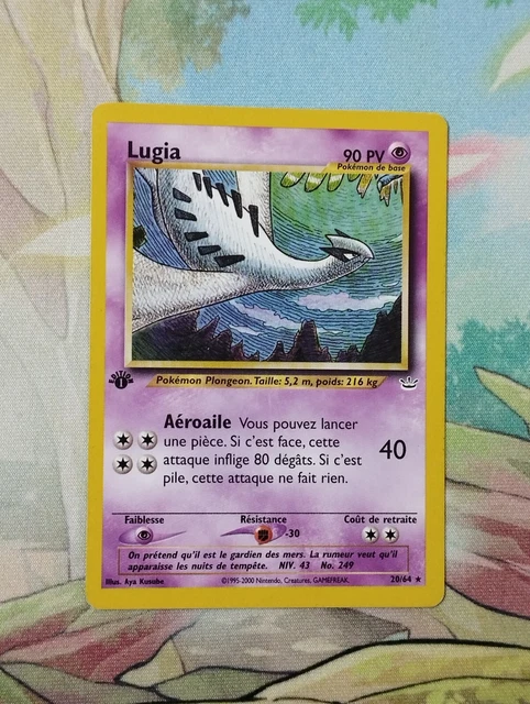 CARTE POKÉMON LUGIA 20/64 Edition 1 Neo Revelation EUR 110,00 - PicClick FR