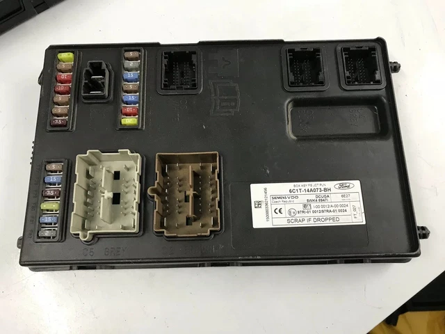 FORD TRANSIT MK7 Body Control Module Fuse Box 6C1T-14A073-Bh ...