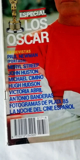 FRAMES & VIDEO April 1986 The Oscars Paul Newman Meryl Streep Antonio ...