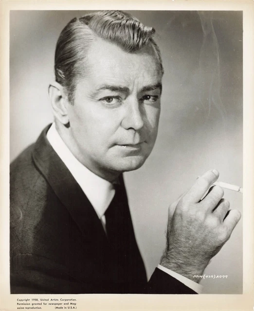 ALAN LADD PHOTO argentique originale d'epoque cinema '58 EUR 25,00 ...