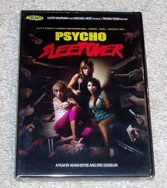 PSYCHO SLEEPOVER DVD Cult Horror Grindhouse Troma Exploitation Sleaze ...