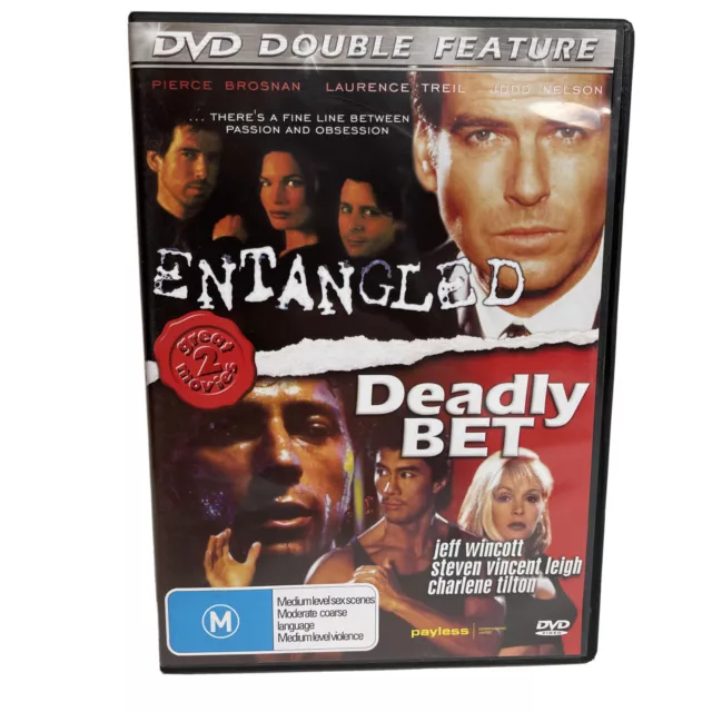 ENTANGLED DEADLY BET (DVD 1993/1992) Pierce Brosnan Laurence Treil Region ALL $7.99 - PicClick AU