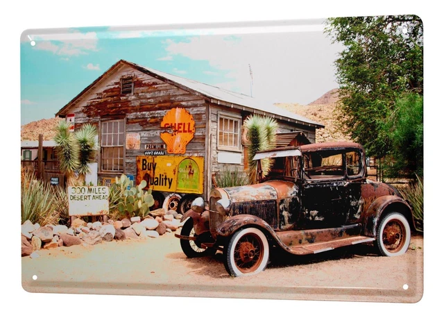 CARTEL LETRERO DE Chapa Garaje Krakowski Oldtimer Gas Estaciones EUR 14 ...