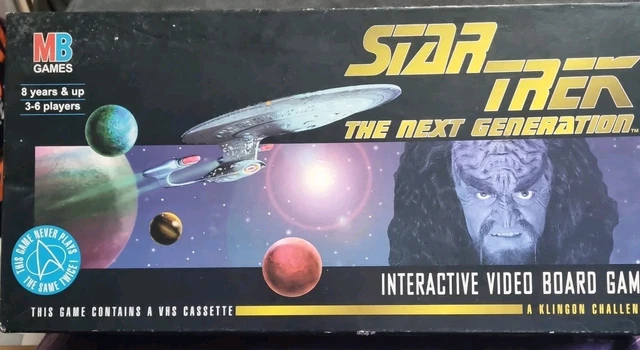 STAR TREK THE Next Generation VHS Interactive Video Board Game MB ...