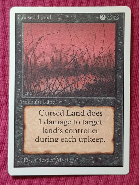 MAGIC THE GATHERING UNLIMITED CURSED LAND black card MTG EUR 8,48 ...