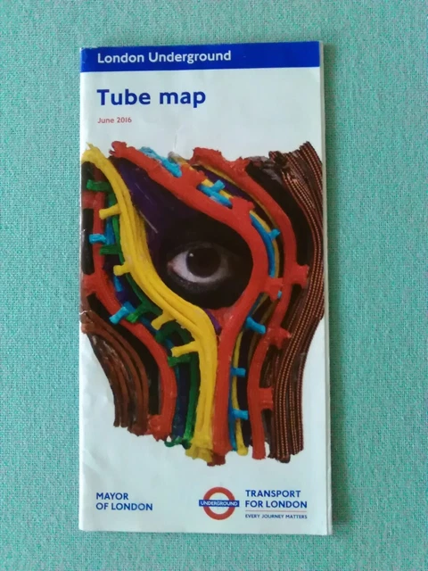 LONDON UNDERGROUND TUBE Map June 2016 £1.00 - PicClick UK