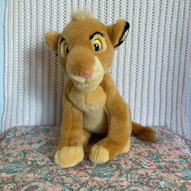 DISNEY STORE THE Lion King Young Simba 14" Plush Stuffed Animal Toy $15 ...